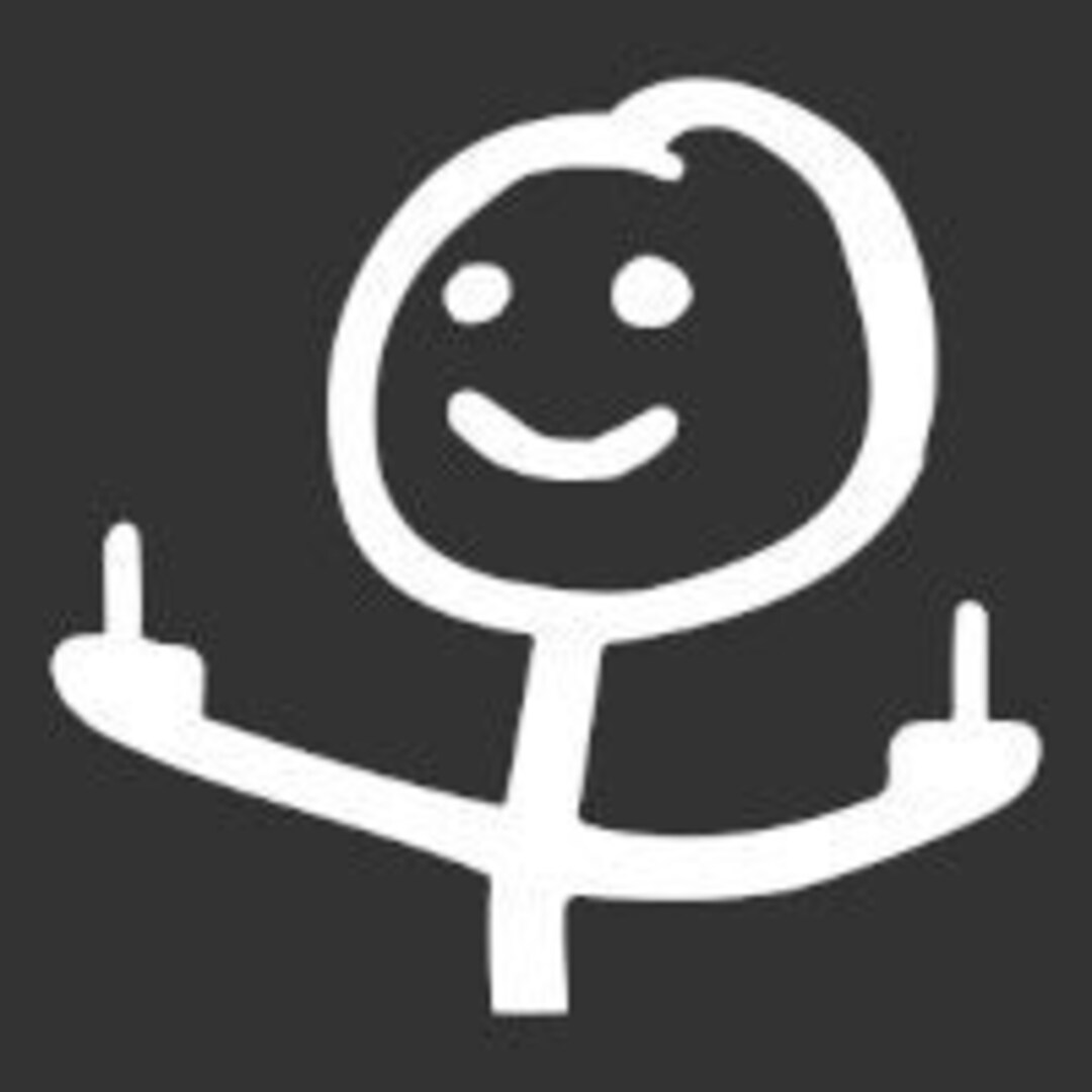 Stick Figure Middle Finger Decal, Car Decal, Window, Laptop, Car, Truck ...