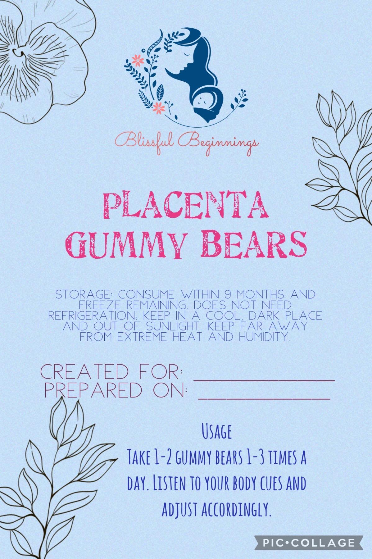 Placenta Encapsulation or Placenta Gummies - Etsy