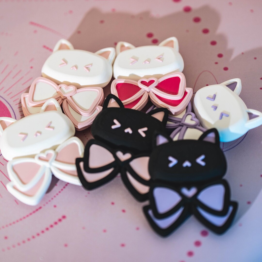 Descora Headphone Stand - Cat + Ribbon Accessory Set - Etsy