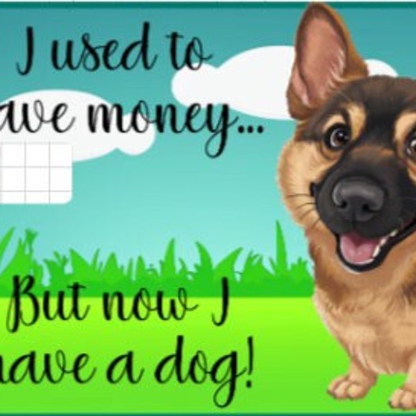 Dog Credit Card Skin - Etsy