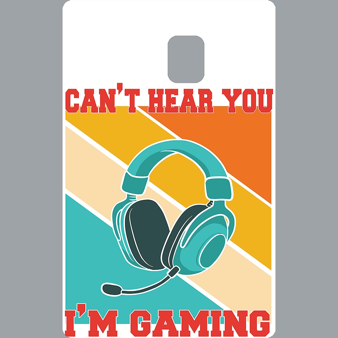Gaming Credit Card Skin | Gamer Credit Card Sticker | Cool Gamer Debit ...
