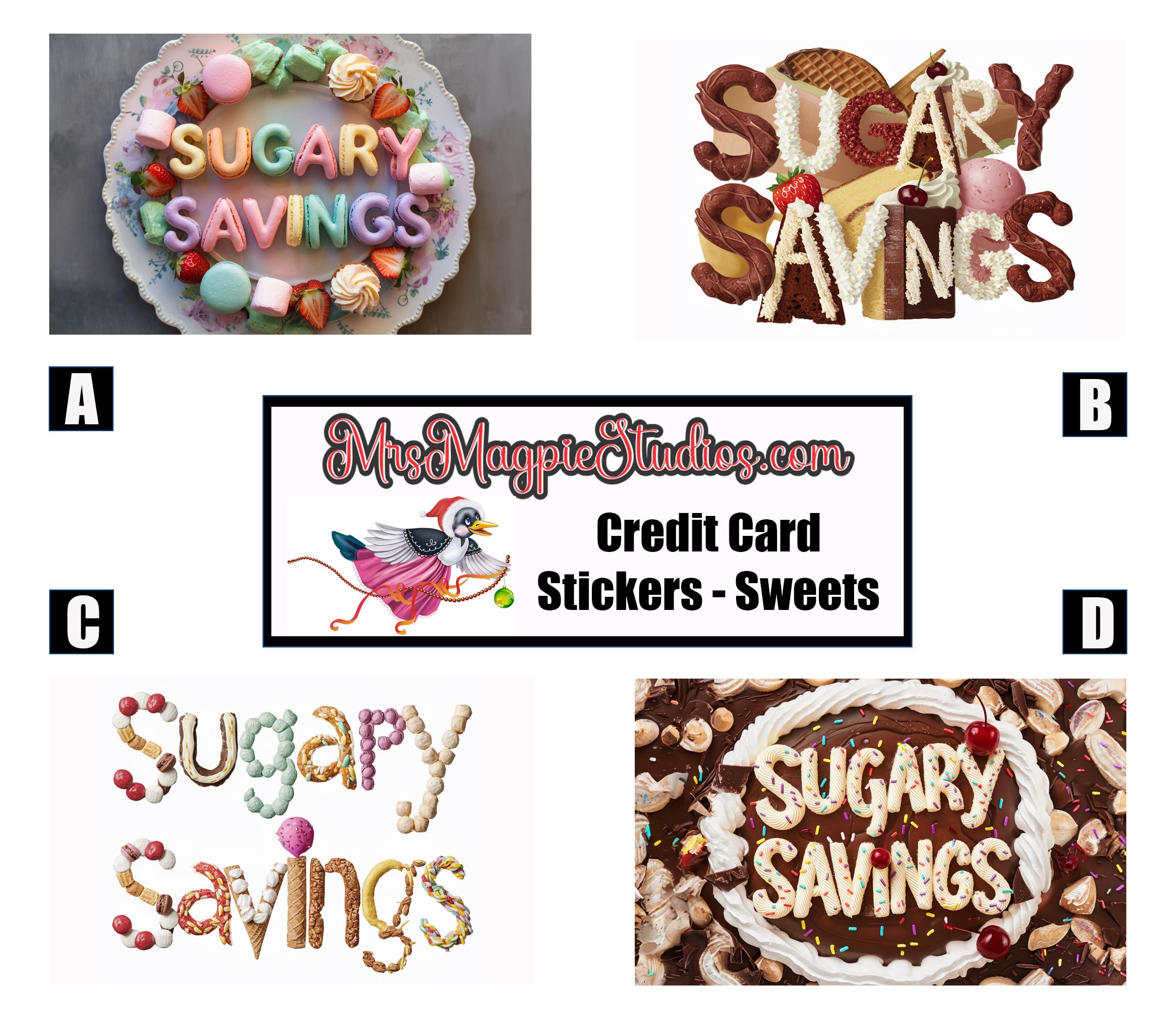 Sweets-themed Credit Card Skins High-quality Credit Card Stickers ...