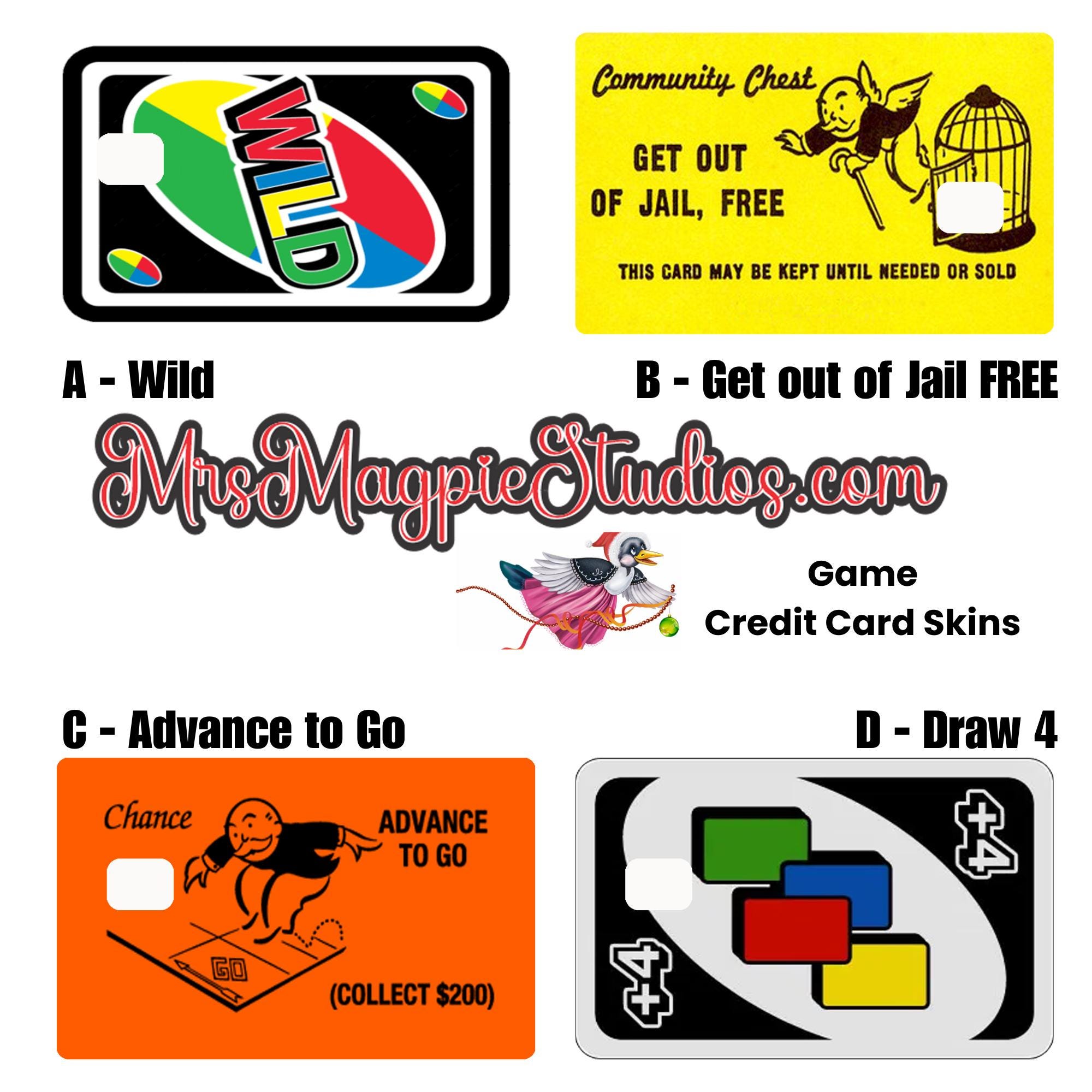 Game Credit Card Skins - Fun, Colorful Credit Card Sticker Designs for ...