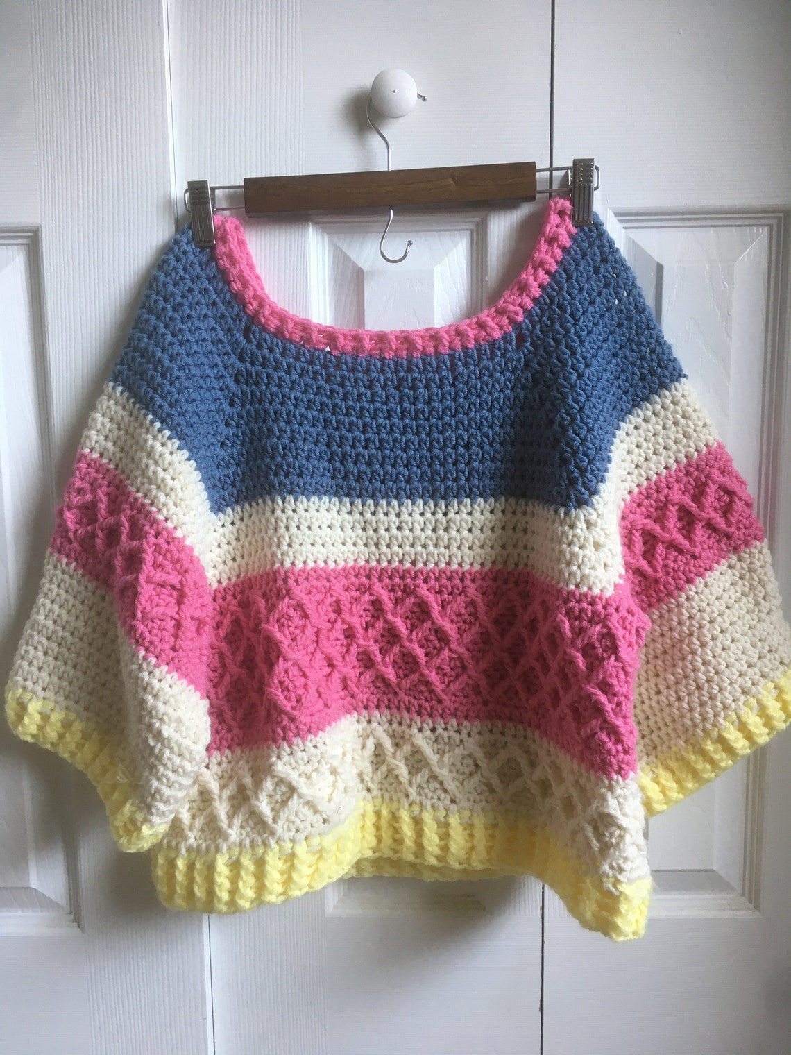 Custom Crochet Raglan Sweater, Unisex Sweater, Made to Order ...