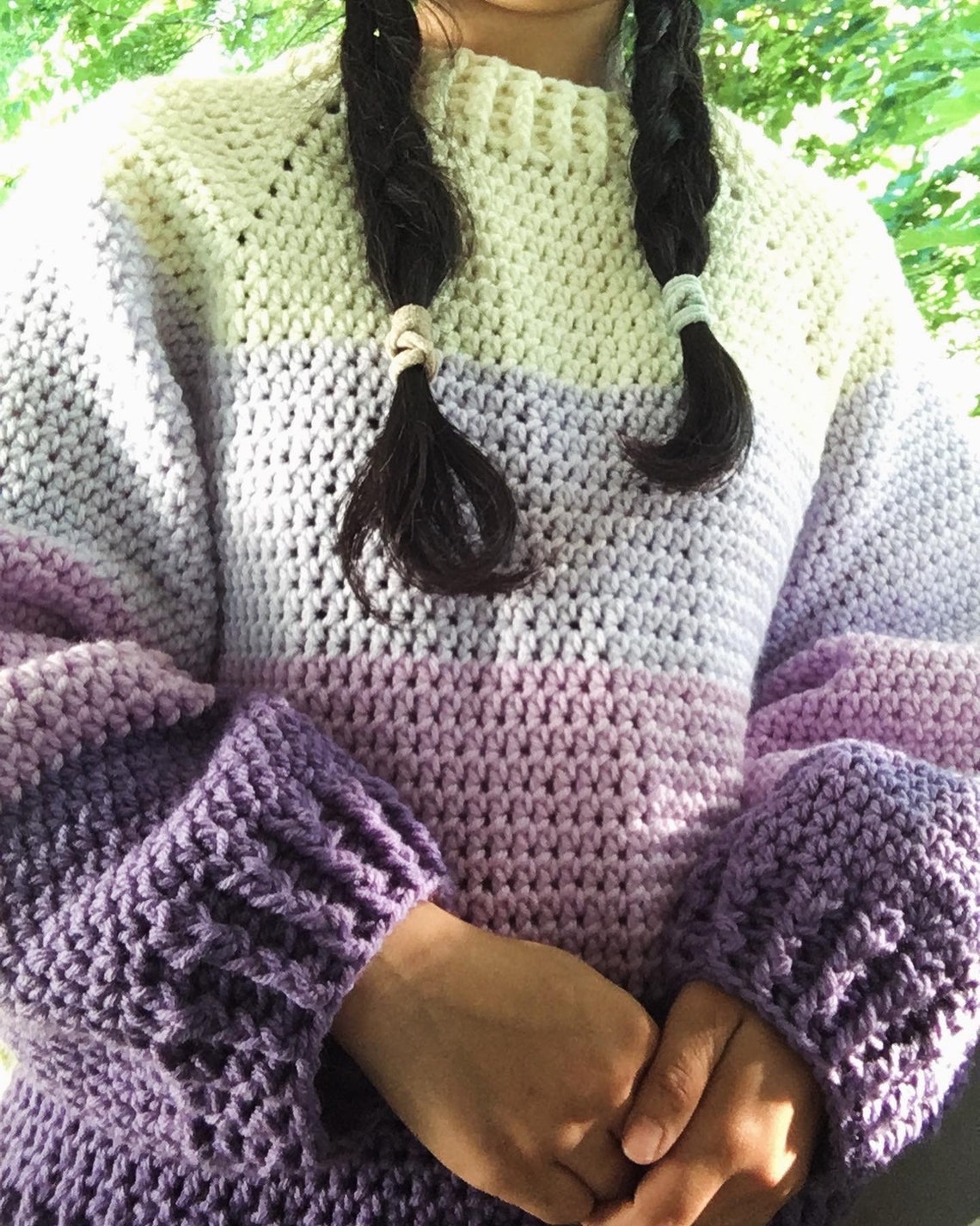 Custom Crochet Raglan Sweater, Unisex Sweater, Made to Order ...