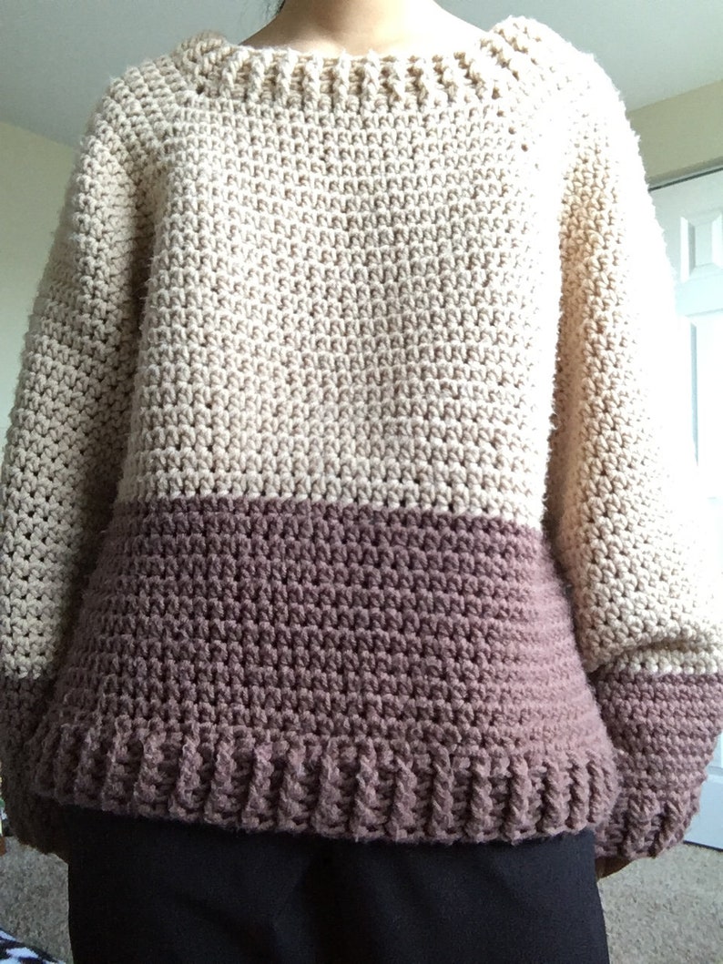 Custom Crochet Raglan Sweater, Unisex Sweater, Made to Order ...