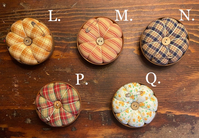 One Handmade Primitive Pin Keep / Pincushion in Rustic Jar Lid - Etsy