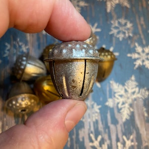 Set of 8 Vintage-style Metal Acorn Bells - Small (silver & Gold) - Etsy
