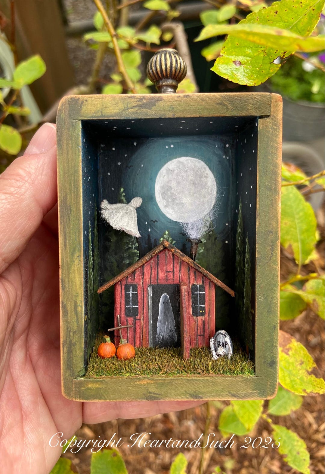 Hand-built Hand-painted Vintage-style Mini Drawer Halloween Haunted ...