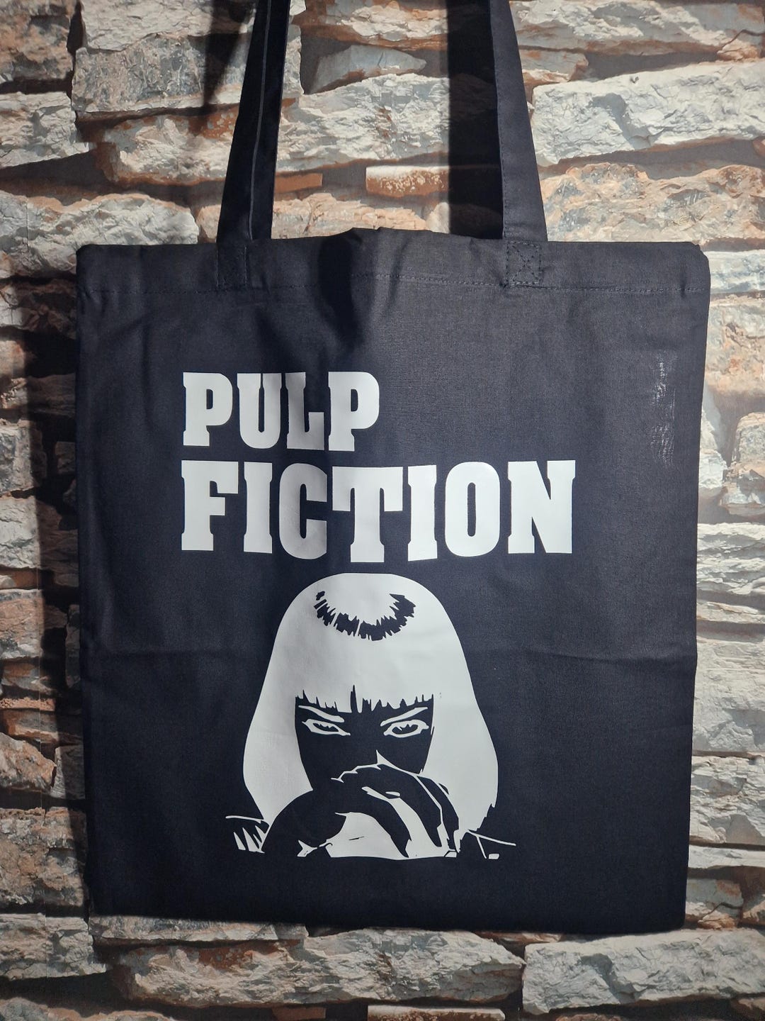 Pulp Fiction, Inspired Black Tote Bag. - Etsy