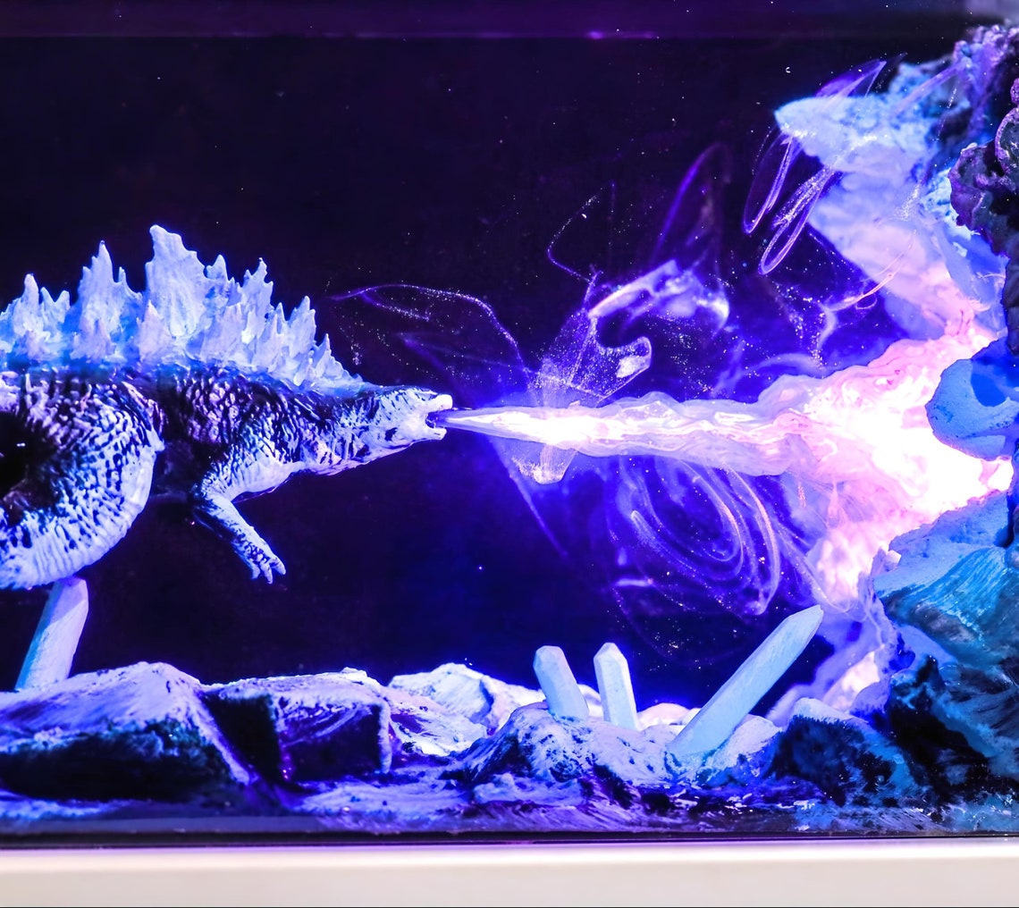 GODZILLA Monster Burning Night Lamp,atomic Breath Resin Lamp,god.zilla ...