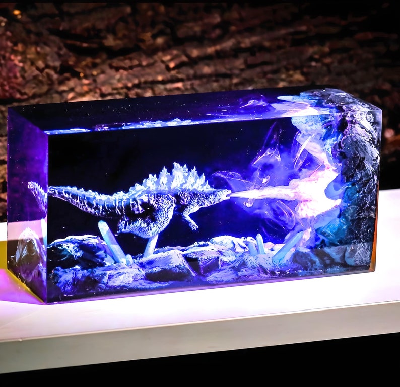 GODZILLA Monster Burning Night Lamp,atomic Breath Resin Lamp,god.zilla ...
