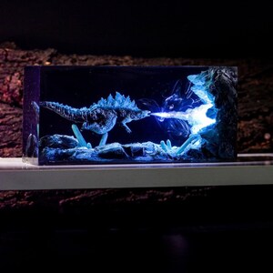 GODZILLA Monster Burning Night Lamp,atomic Breath Resin Lamp,god.zilla ...