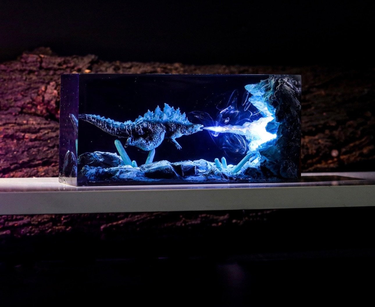 GODZILLA Monster Burning Night Lamp,atomic Breath Resin Lamp,god.zilla ...