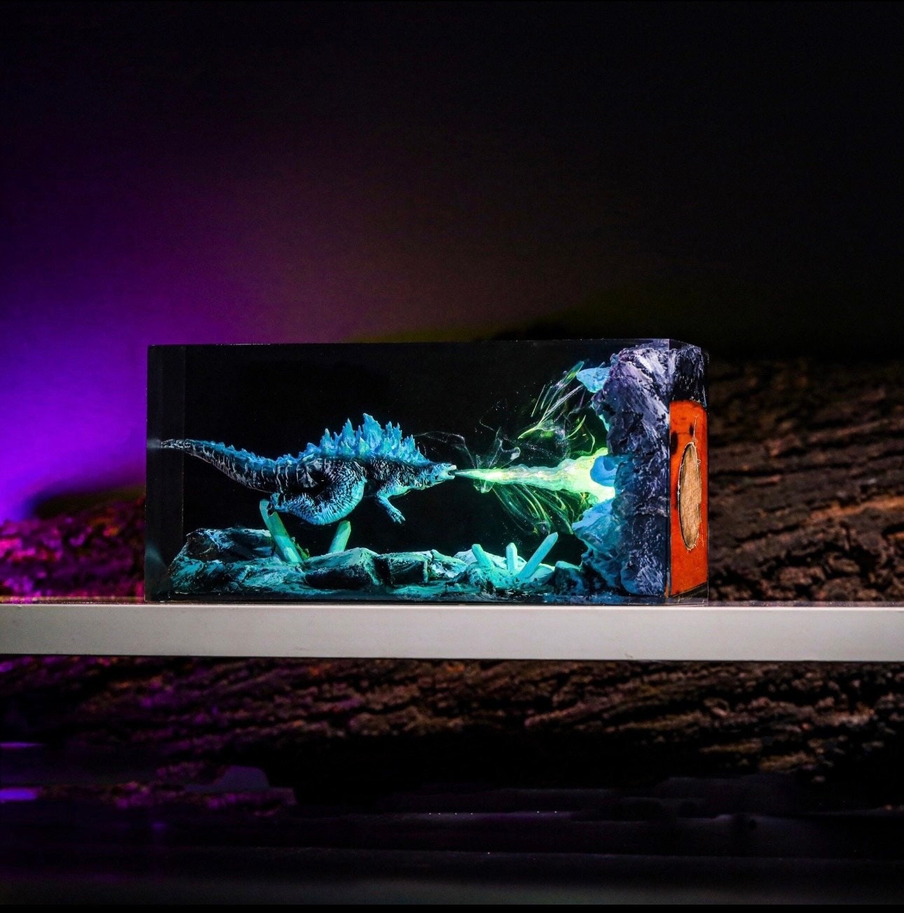 GODZILLA Monster Burning Night Lamp,atomic Breath Resin Lamp,god.zilla ...