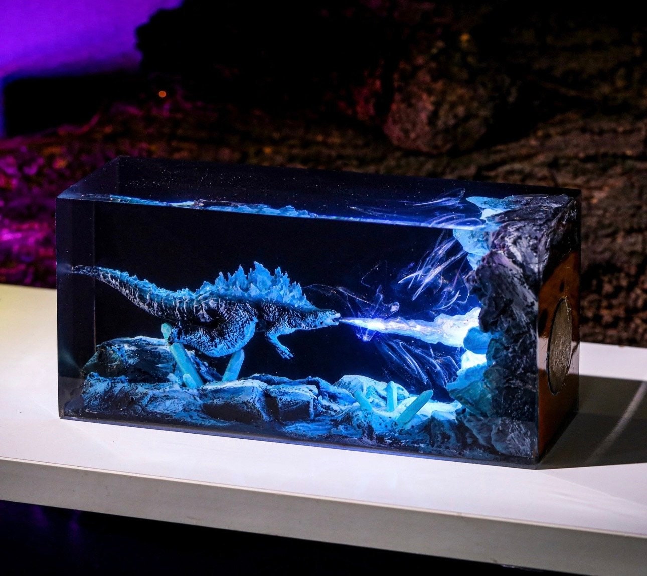 GODZILLA Monster Burning Night Lamp,atomic Breath Resin Lamp,god.zilla ...