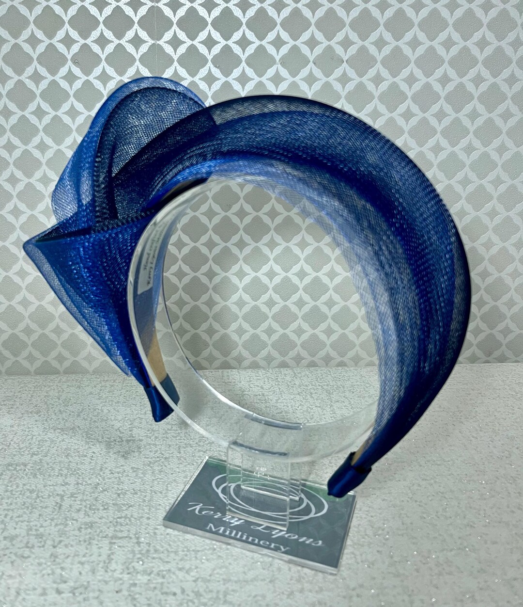 Blue Knot Halo Fascinator Headband, Wedding Races - Etsy