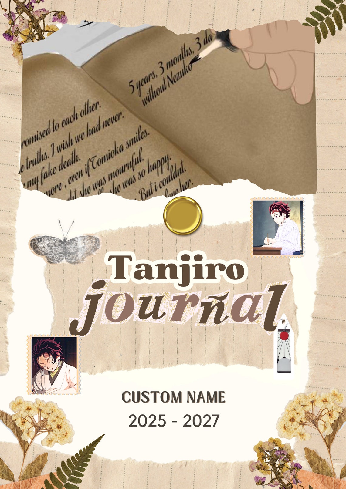 Anime Art Journal, Tanjiro Journal, Dream Journal Art Anime Gift for ...