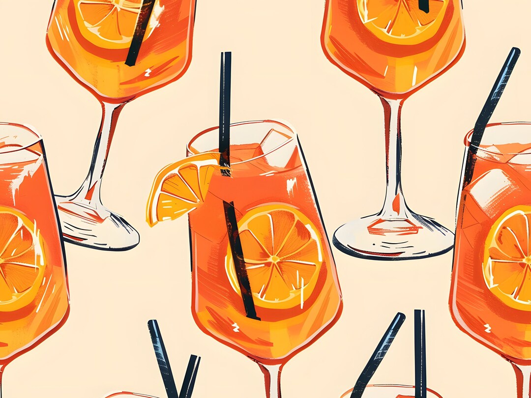 Aperol Spritz Wrapping Paper Aperol Spritz Gift Wrap - Etsy
