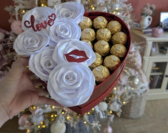 Chocolate Heart Box Valentines Gifts Etsy