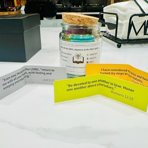 Christmas Handmade Bible Verse Jar: Personalized Christian Quotes ...