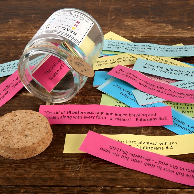 Christmas Handmade Bible Verse Jar: Personalized Christian Quotes ...