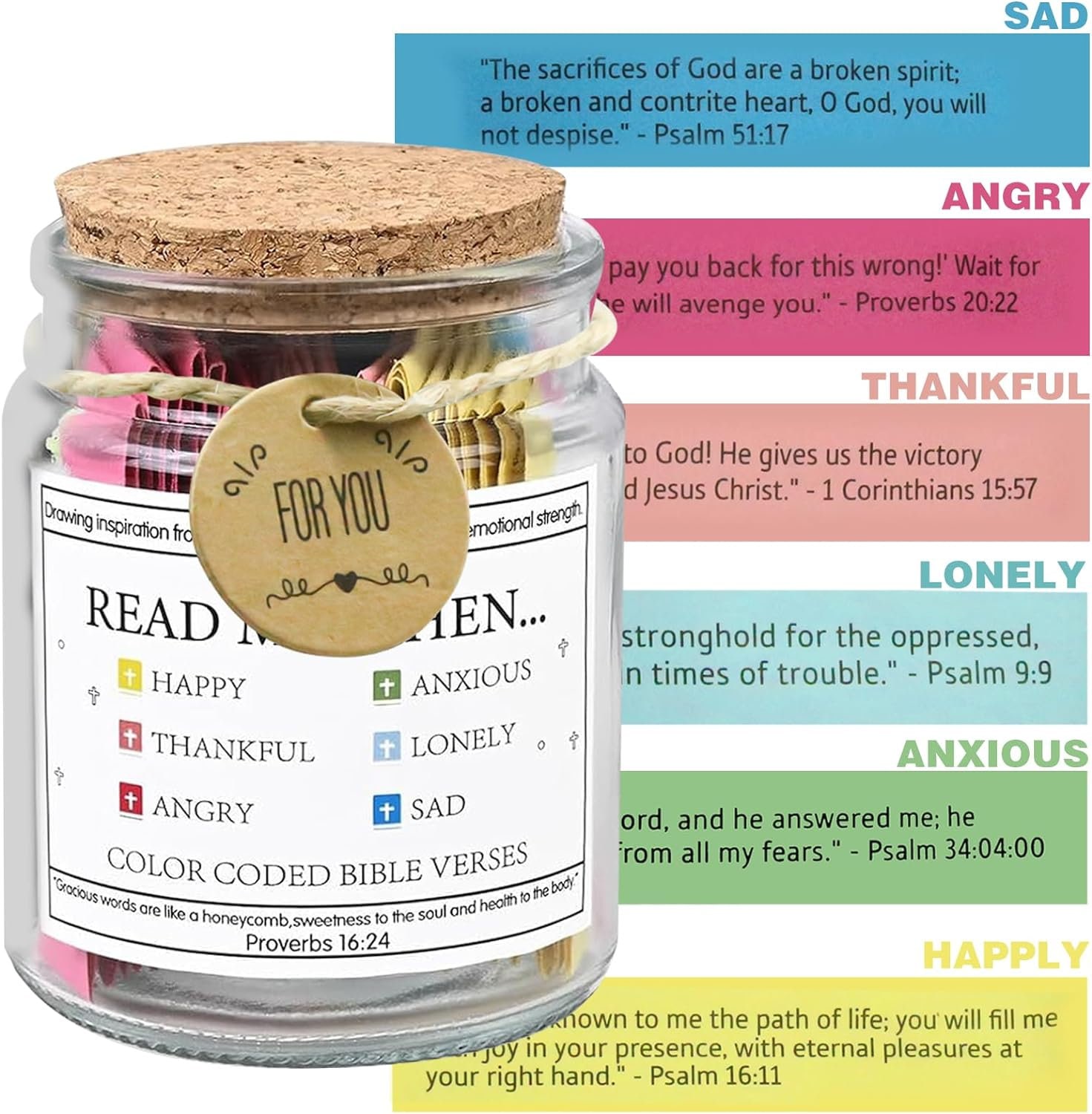 Gift Handmade Bible Verse Jar : Personalized Christian Quotes ...
