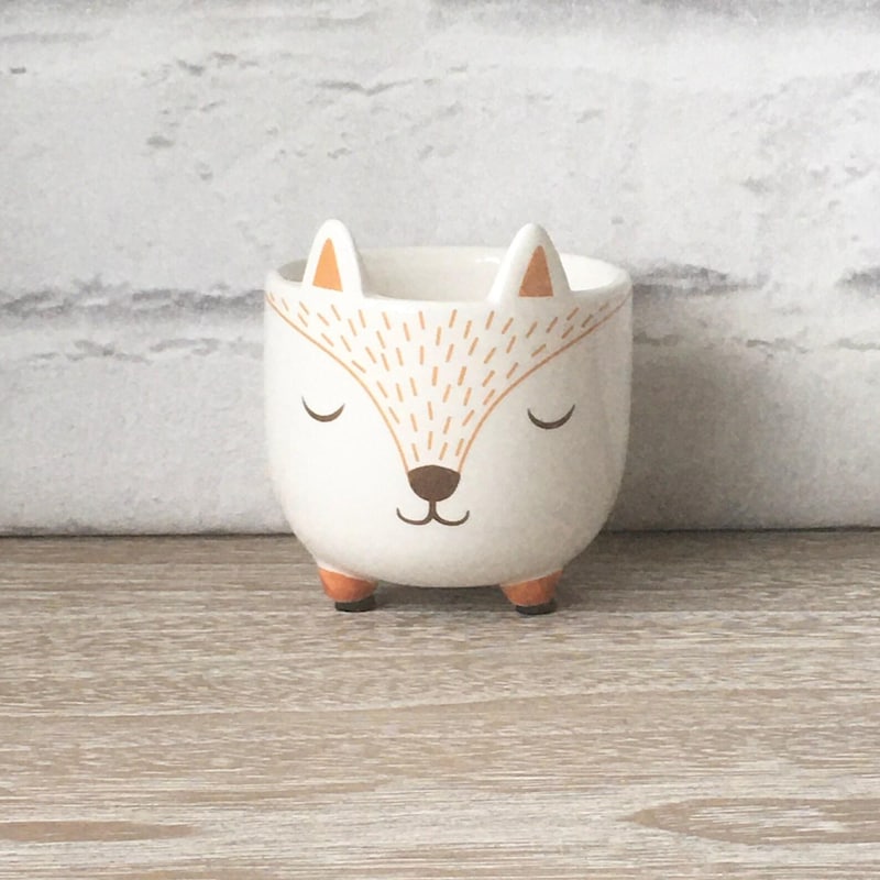 Fox Flower Pot - Etsy