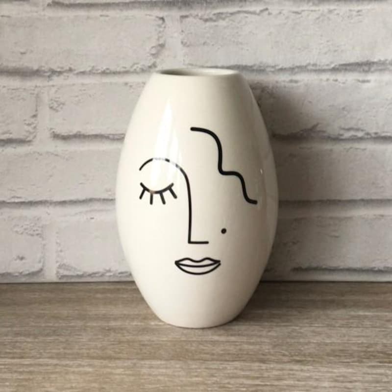 Abstract Face Vase - Etsy