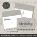 Printable Birthday Cards | Gray Watercolor Candle Happy Birthday Card ...