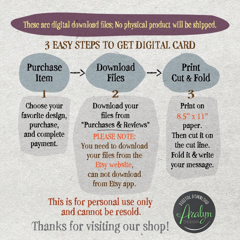 Printable LOVE Card 6x4 Folded / Instant Download / Card Template ...