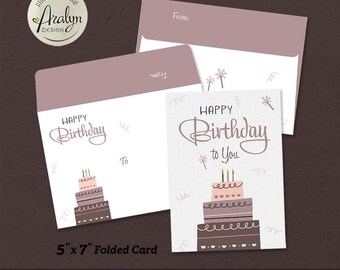 Printable CONGRATULATIONS Card 5x7 Folded / Instant Download / Card ...