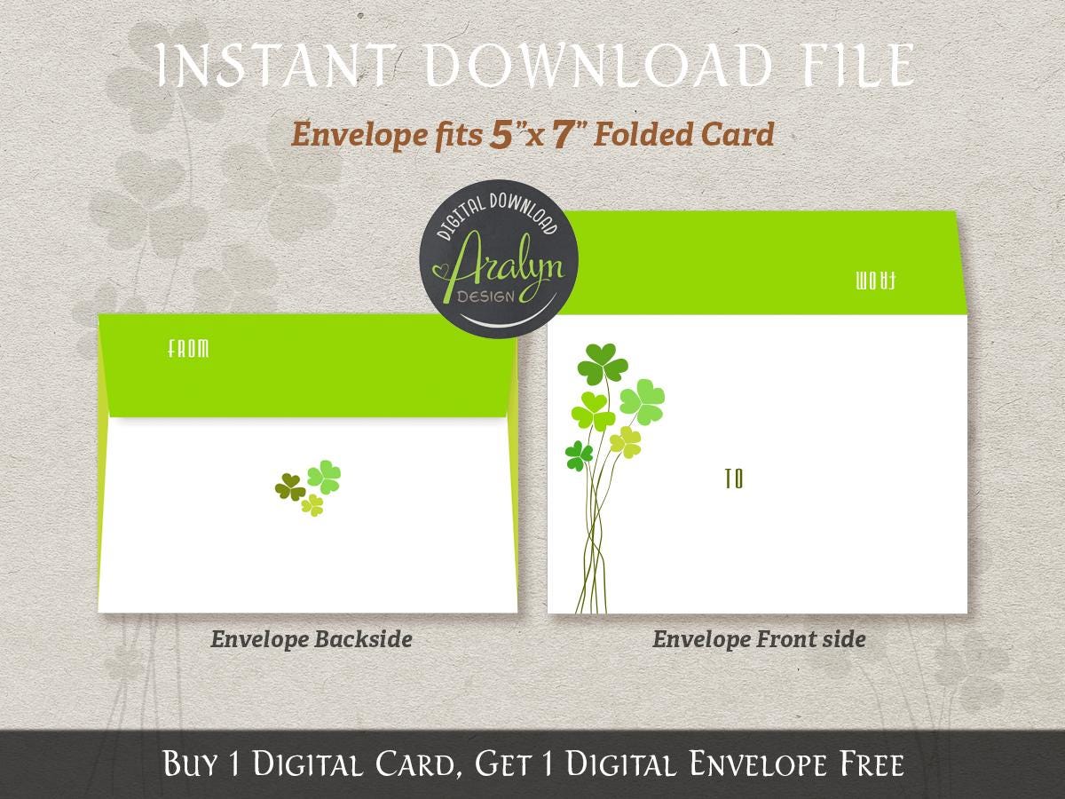 Printable Good Luck Cards | Good Luck Card 5x7 Folded | Good Luck Card ...