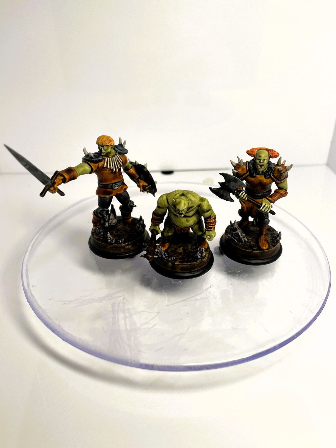 Orc Gang Tabletop Gaming Miniature Hand Painted and Made Out of Durable ...