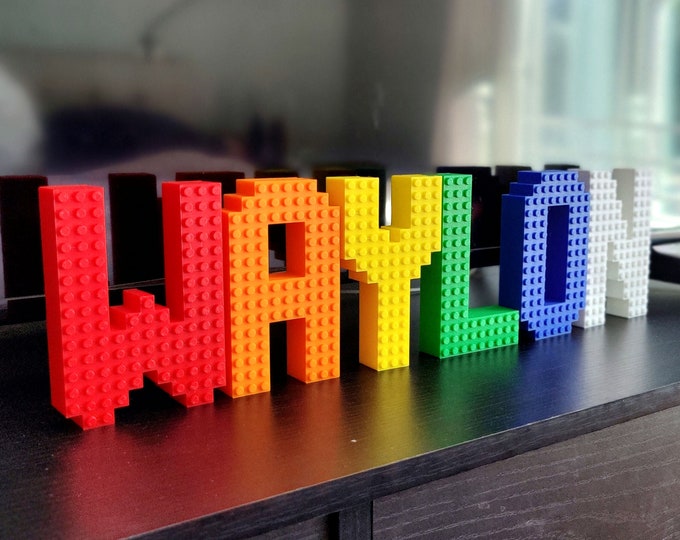 LARGE Brick Wall Letters, Custom Name Wall Letters, Personalized Brick ...