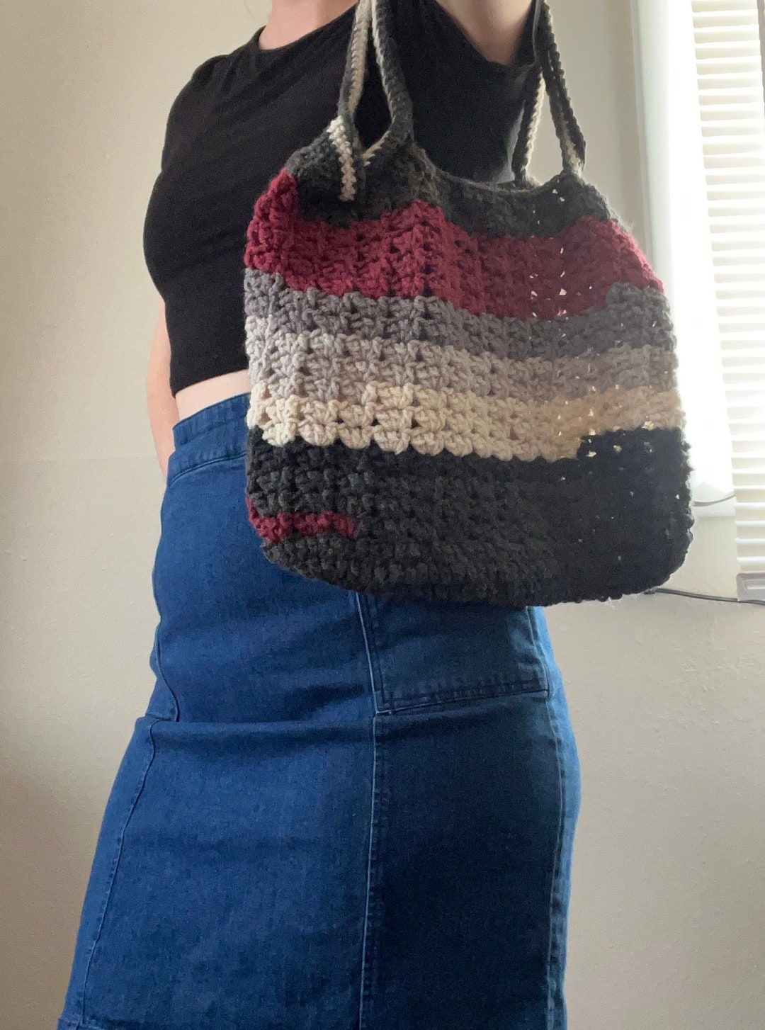 Multi-color Crochet Bag - Etsy