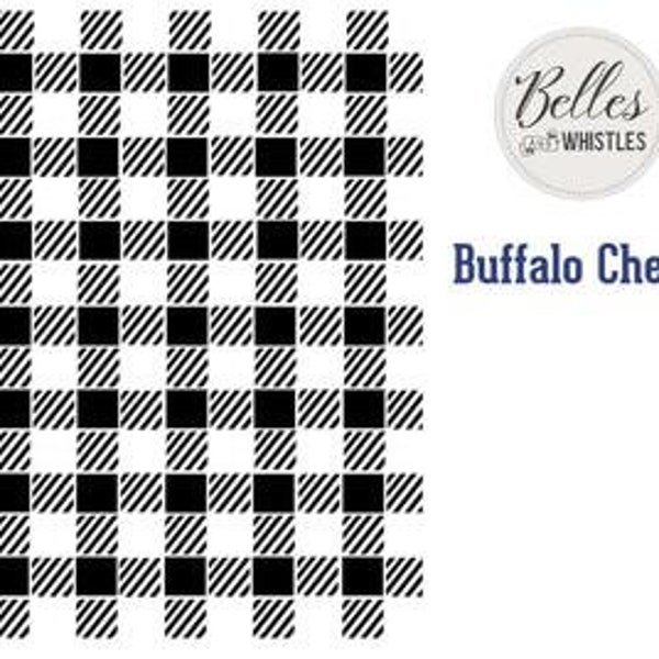 Buffalo Check Stencil - Etsy