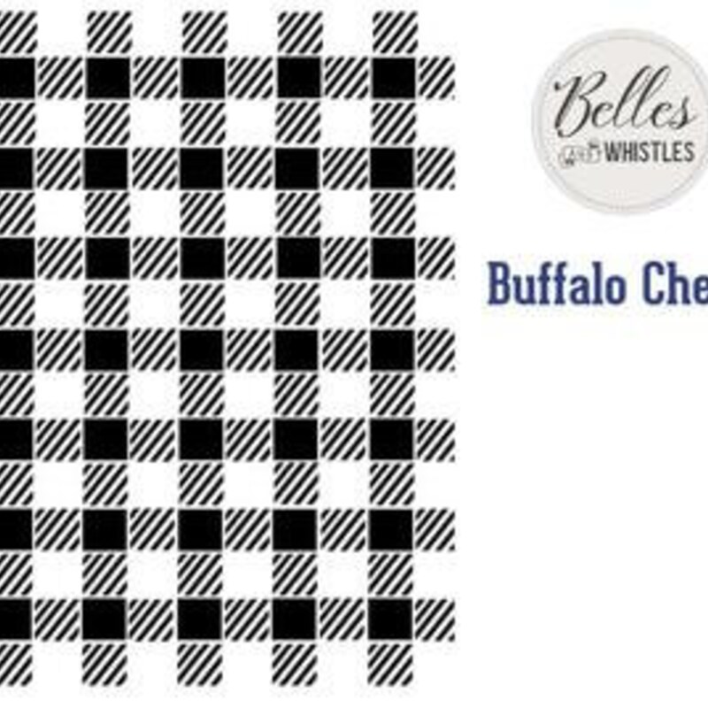 Buffalo Check Stencil - Etsy