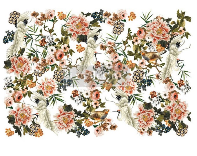 Elegance & Flowers Redesign With Prima Decor Transfer - Etsy