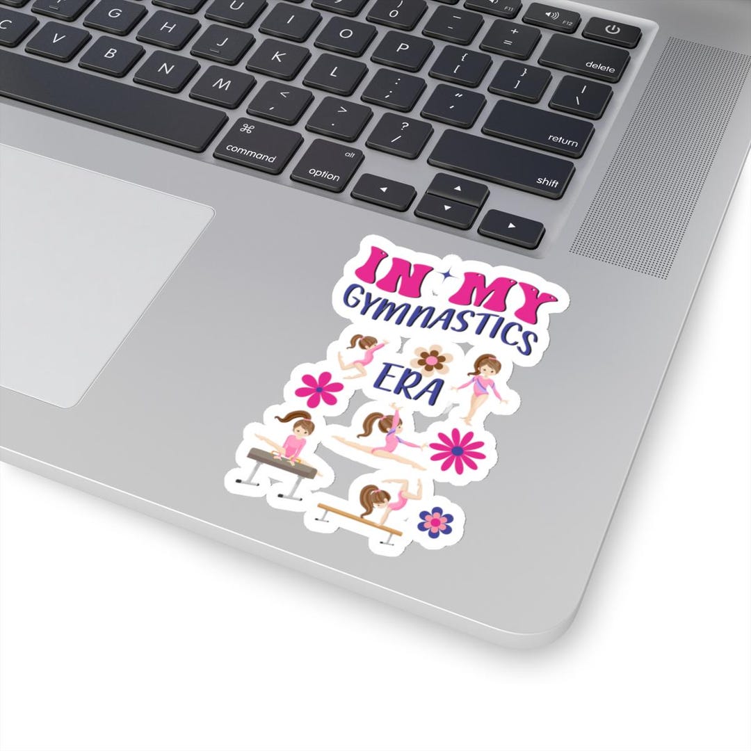 Gymnast Stickers, Retro Font Pony Tale, Girl Birthday Gift, Kiss-cut ...