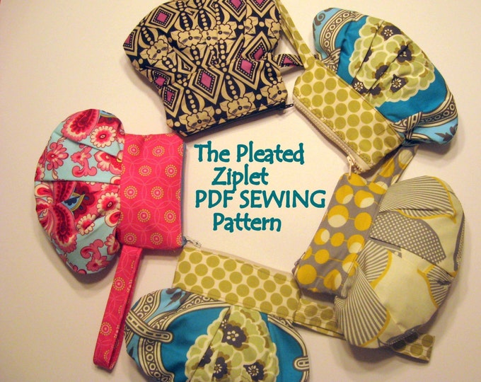 The Pleated Ziplet PDF SEWING Pattern - Etsy