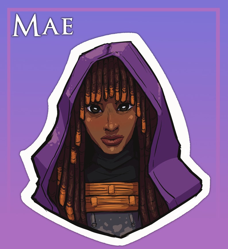 The Acolyte - Mae-ho "mae" Aniseya White Vinyl Sticker - Star Wars - Etsy