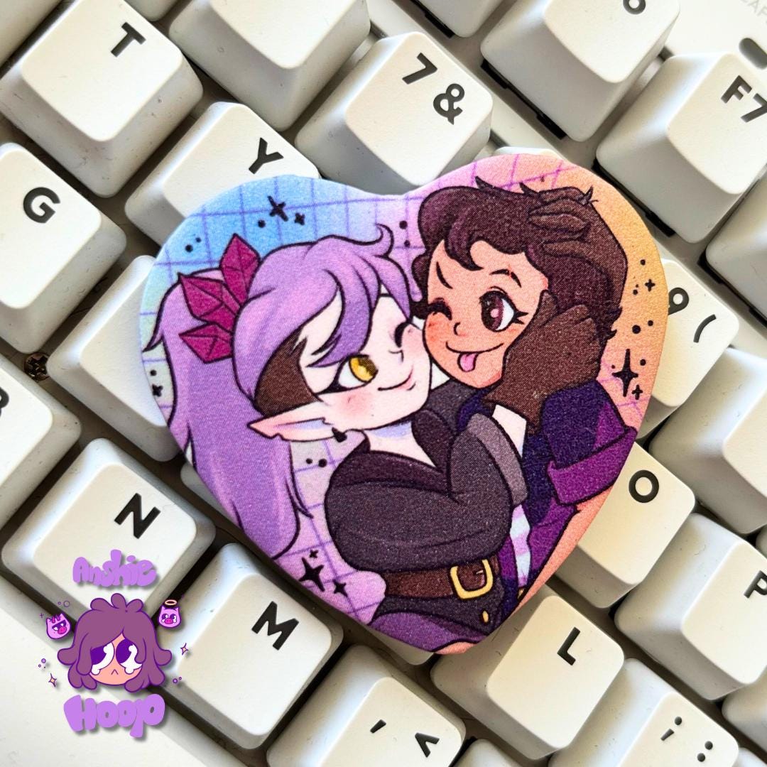 Lumity luz X Amity TOH Heart Button Pin 2 Inch - Etsy