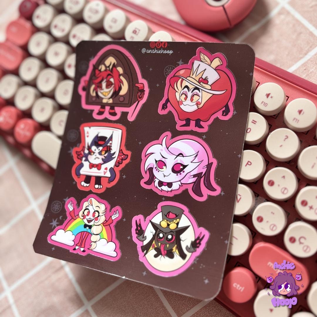 Hazbin Hotel Cursed Characters Sticker Sheet - Etsy