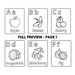 26 Fruit Alphabet Coloring Pages A-Z ABC Colouring Pages for Kids ABC ...