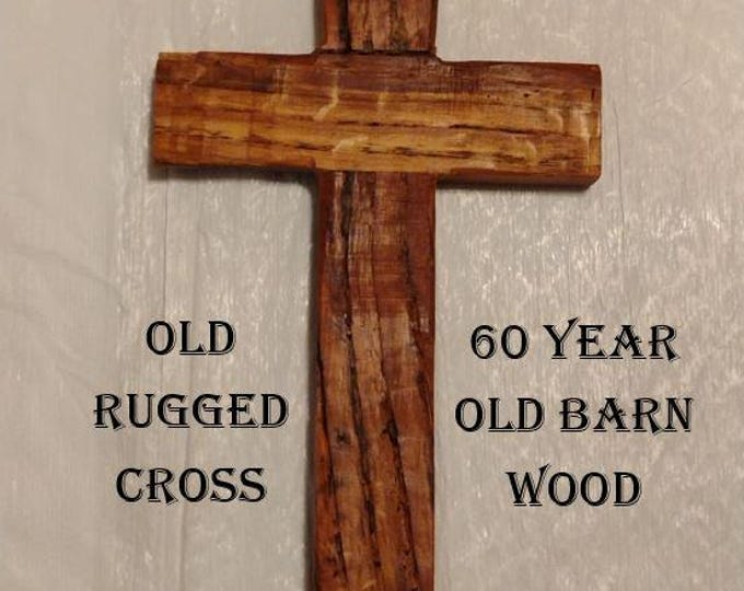 Large 18X36 Reclaimed Barn Wood Cross With Nails and Twine. Custom One ...