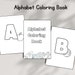 Alphabet Coloring Book, ABC Book, Kids Coloring, Toddler Learning ...