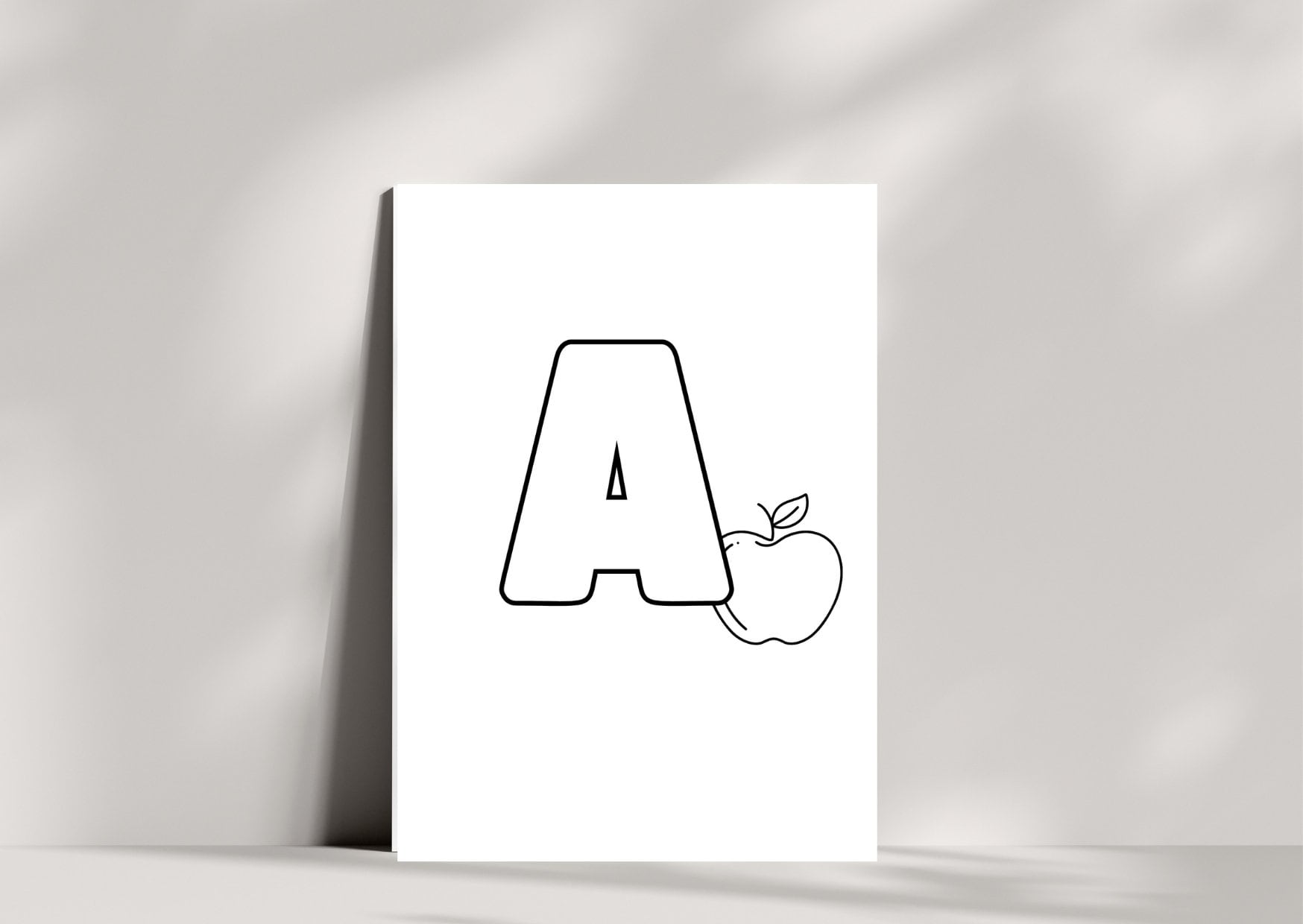 Alphabet Coloring Book, ABC Book, Kids Coloring, Toddler Learning ...