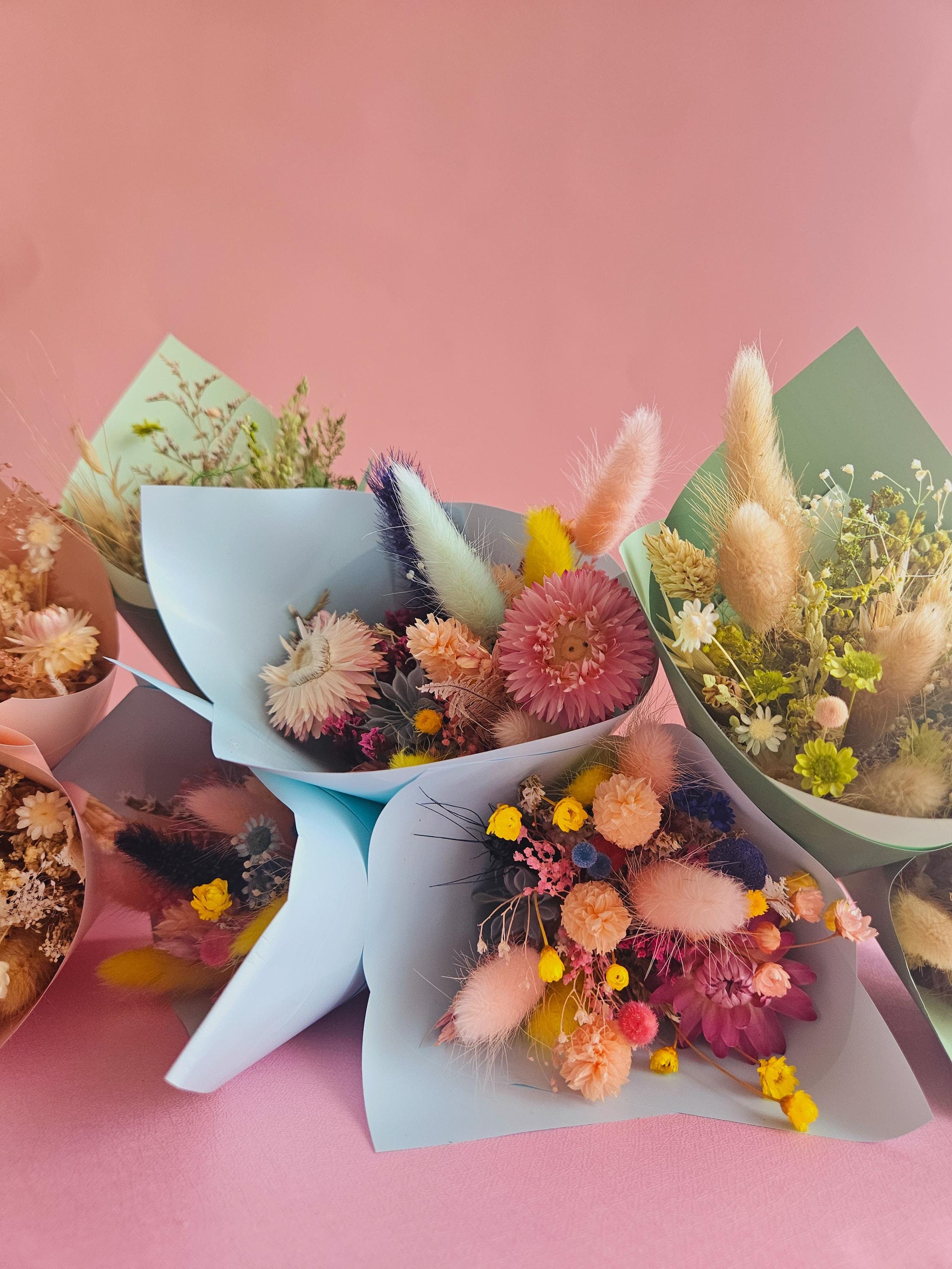 Mini Three Piece Flower Bouquet Set| Wedding Favors, Birthday Party ...