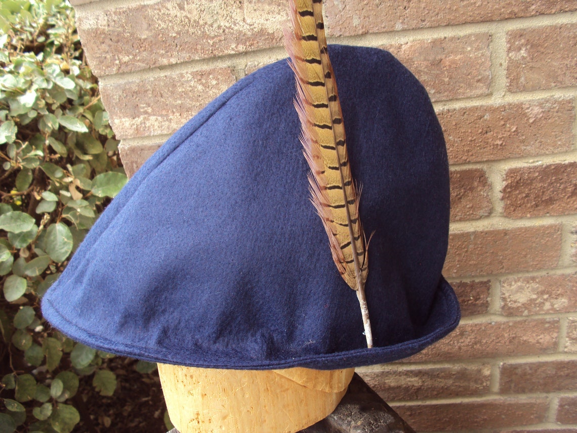 Robin Hood Style Hats--choose Your Color-- Orange, Red, Navy - Etsy